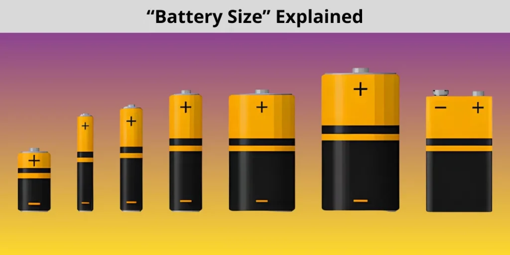 Type Of Battery Sizes Explained: Differences And Applications - TYCORUN ...